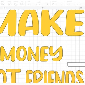 Make Money Not Friends SVG File Cricut Cutting Machines, Funny Money ...