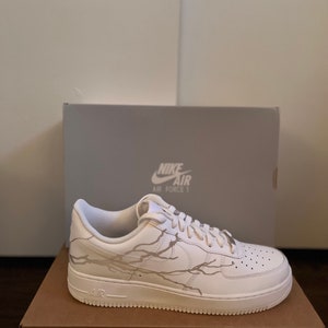 Customized Lightning Bolt Air Force 1 | Custom Nike AF1 | Iron on ...