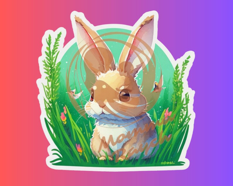 Printable Cute Rabbits Sticker Bundle 10 Cute Rabbit - Etsy