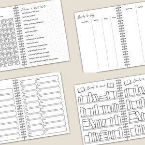 Book Journal, Reading Journal, Reading Planner, Booktok, Reading ...