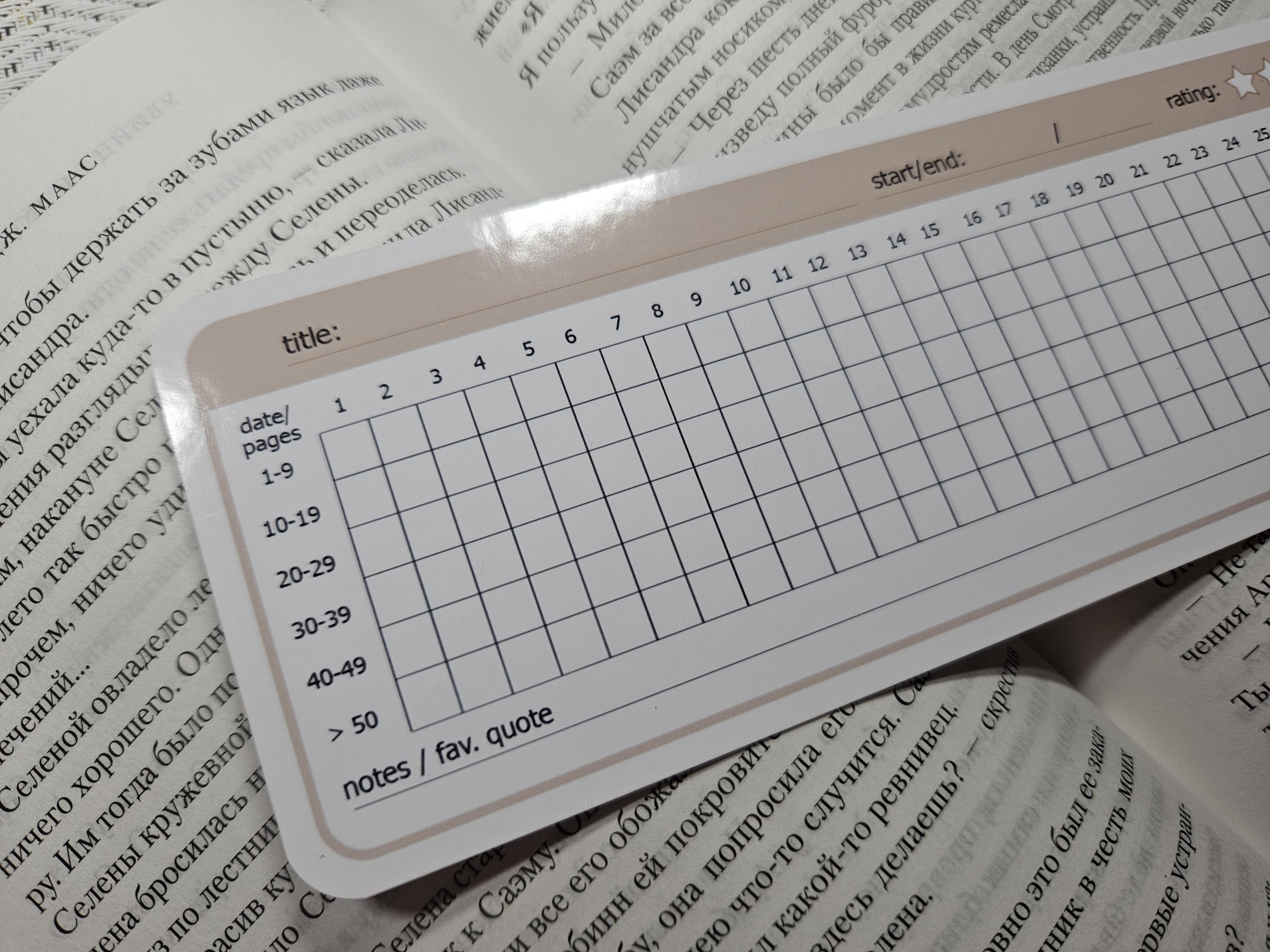 4 Pcs Bookmarks, Book Tracker, Book Journal, Reading Tracker, Book ...