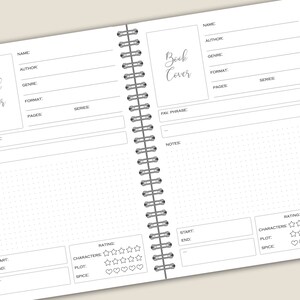 Reading Journal, Book Tracker & Reading Log, Book Journal Notebook for ...