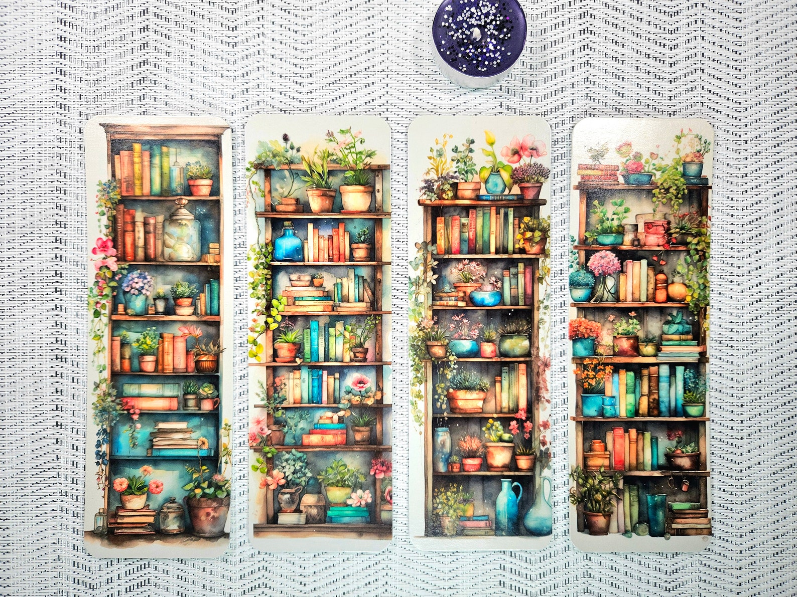 4 Bookmarks Library, Vintage Book Accessories, Reading Accessories ...