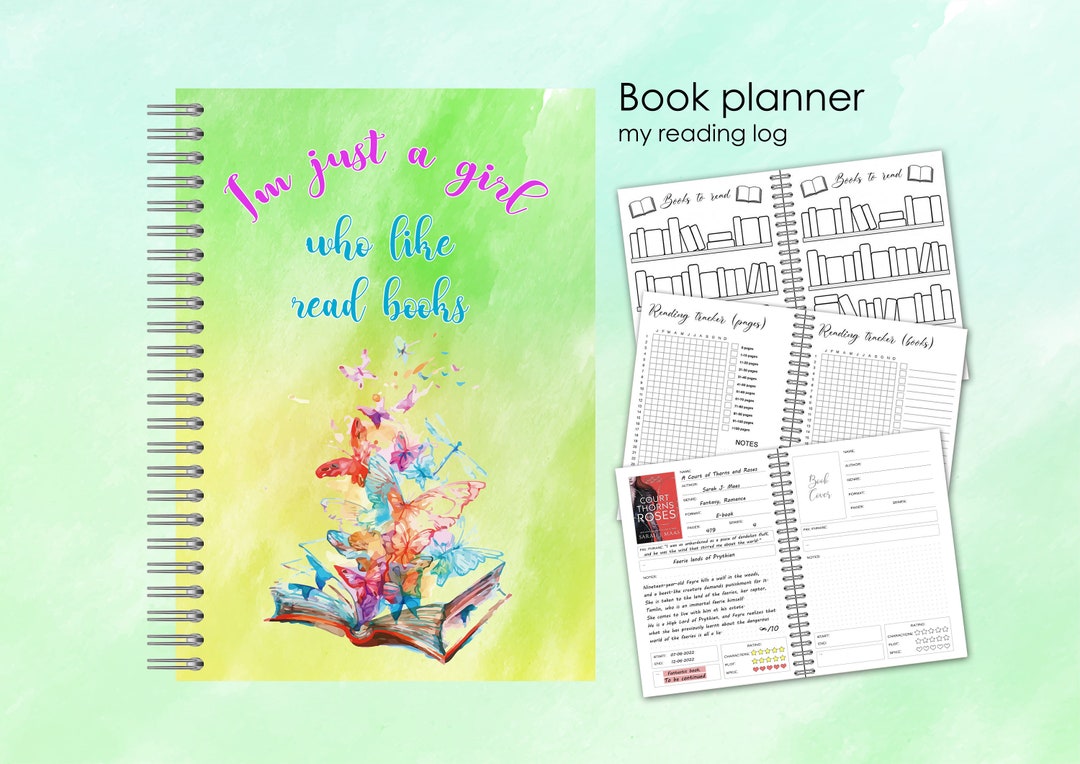 Book Journal, Reading Journal, Reading Planner, Booktok, Reading ...