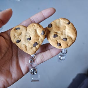 Chocolate Chip Cookie Badge Clip - Etsy