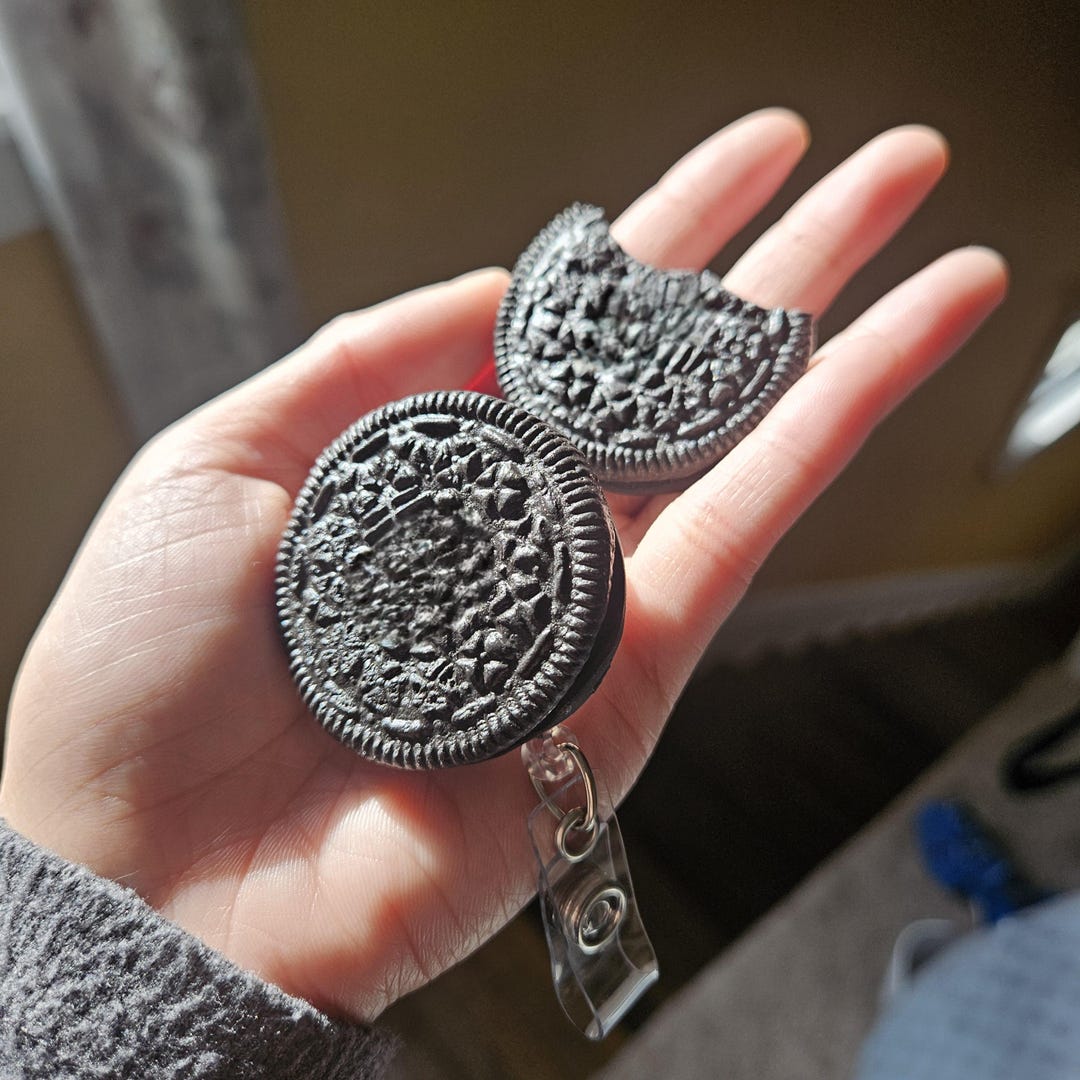 Creme Cookie Badge Clip | Fun & Functional Office Accessory - Etsy