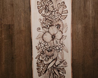 Custom Wood Burning Pyrography Wall Decor, Perfect for a Man Cave ...
