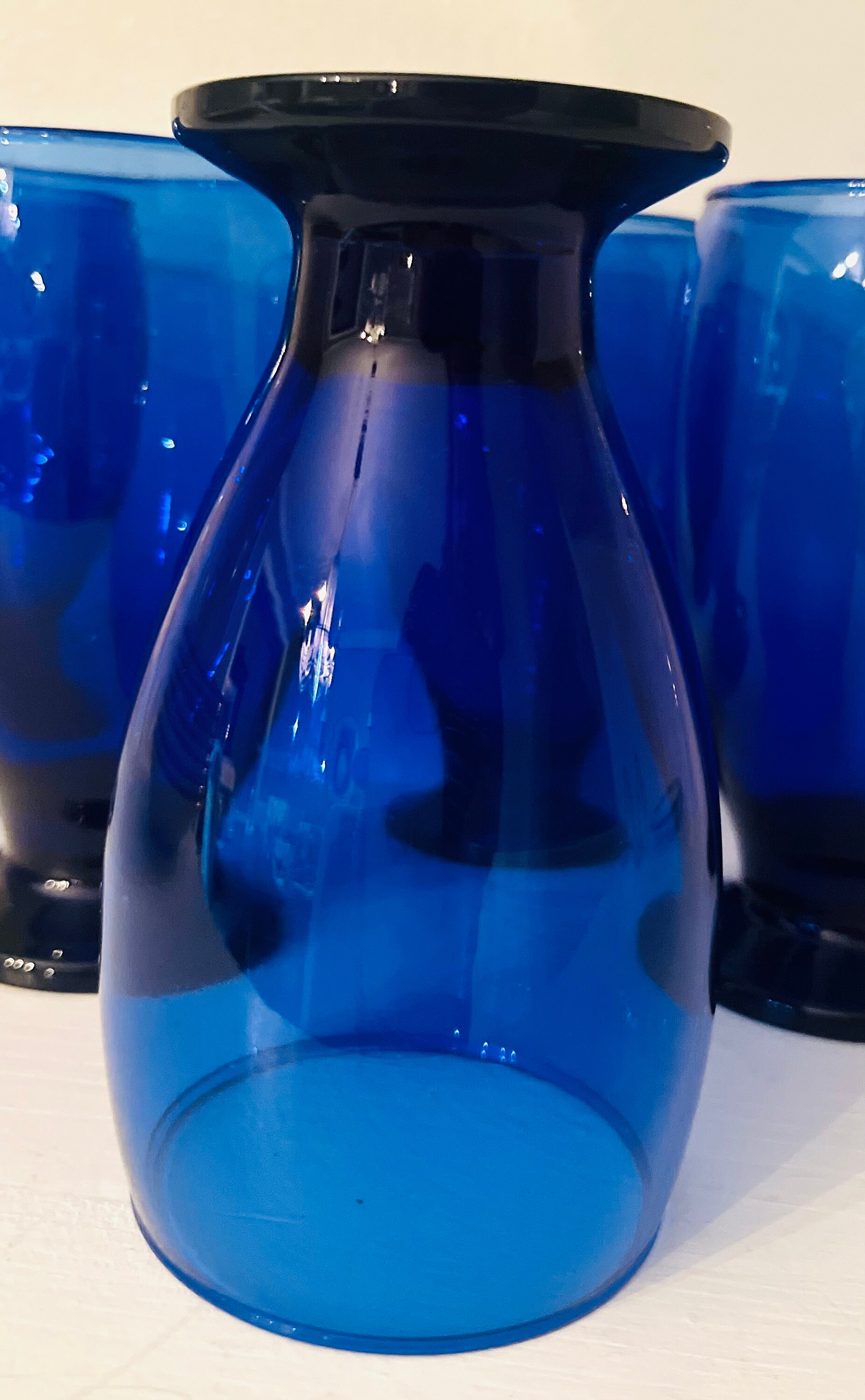 Cristar Lexington Cobalt Goblets Set of 6 - Etsy