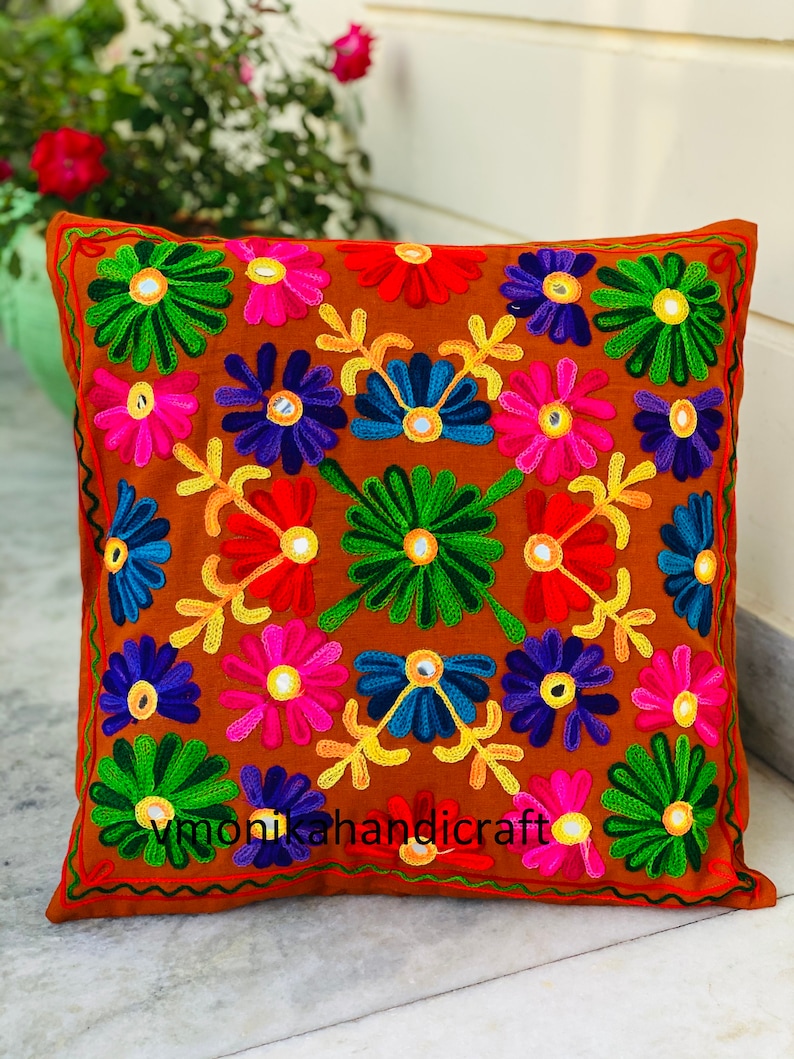 Throw Pillow Covers Mexican Pillow Covers Hand Embroidered - Etsy