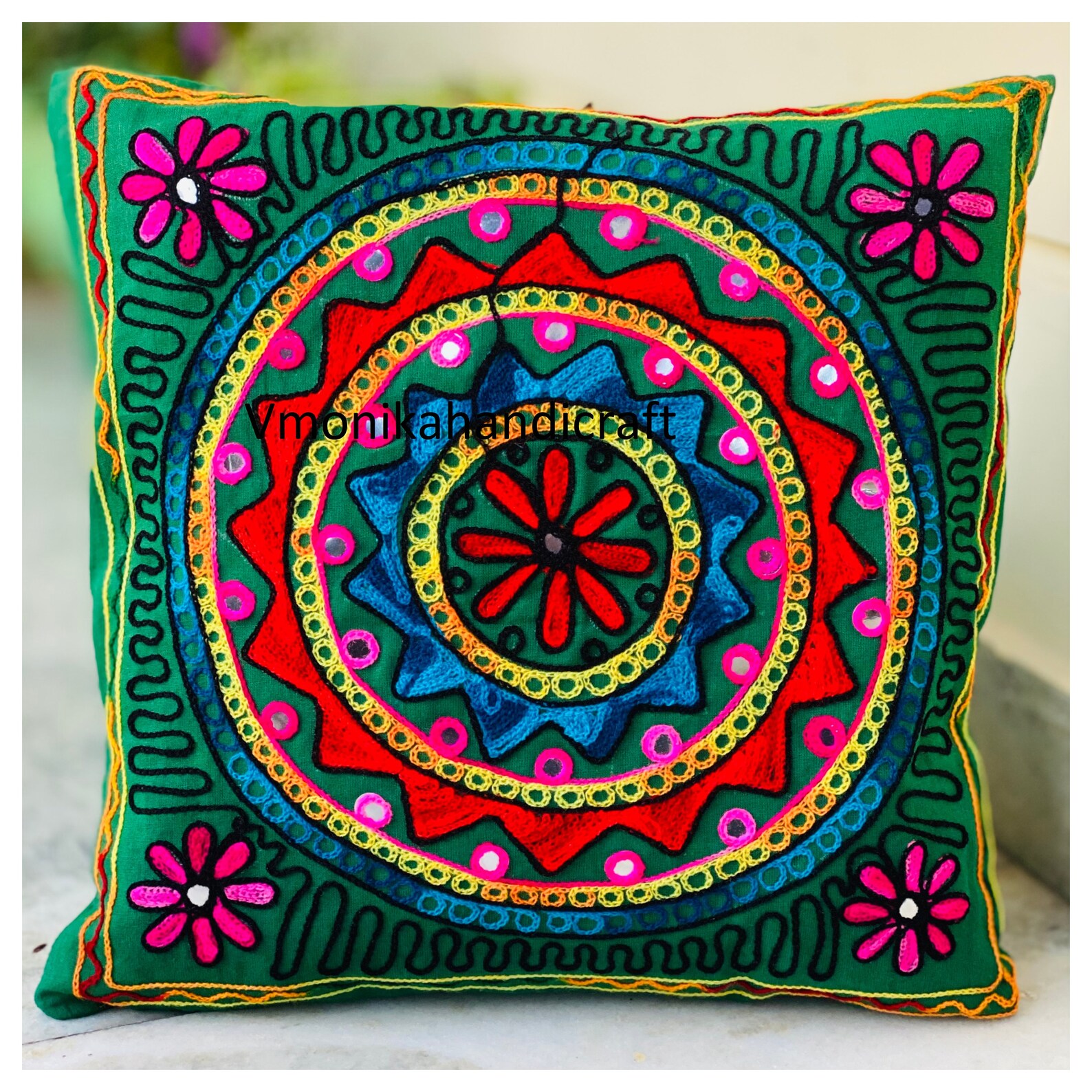 Throw Pillow Covers Mexican Pillow Covers Hand Embroidered - Etsy