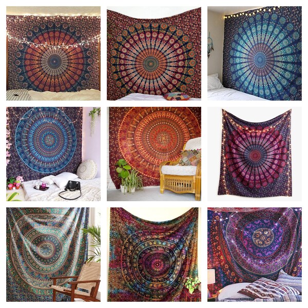 Mandala Tapestry - Etsy