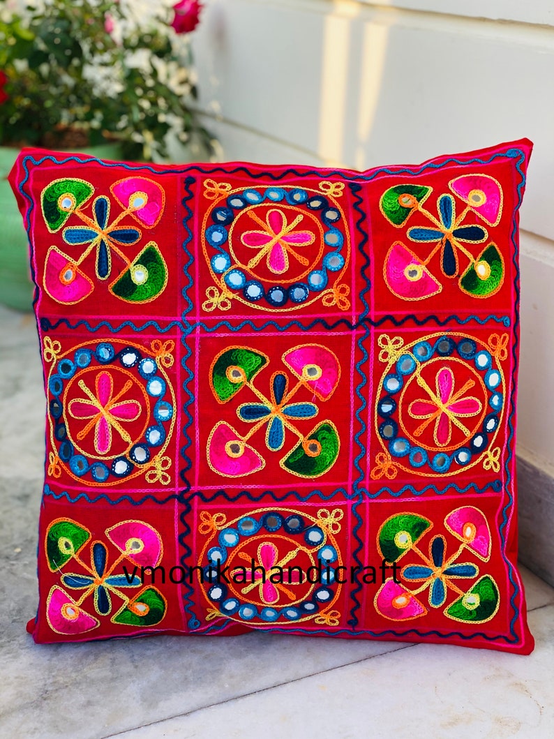 Throw Pillow Covers Mexican Pillow Covers Hand Embroidered - Etsy