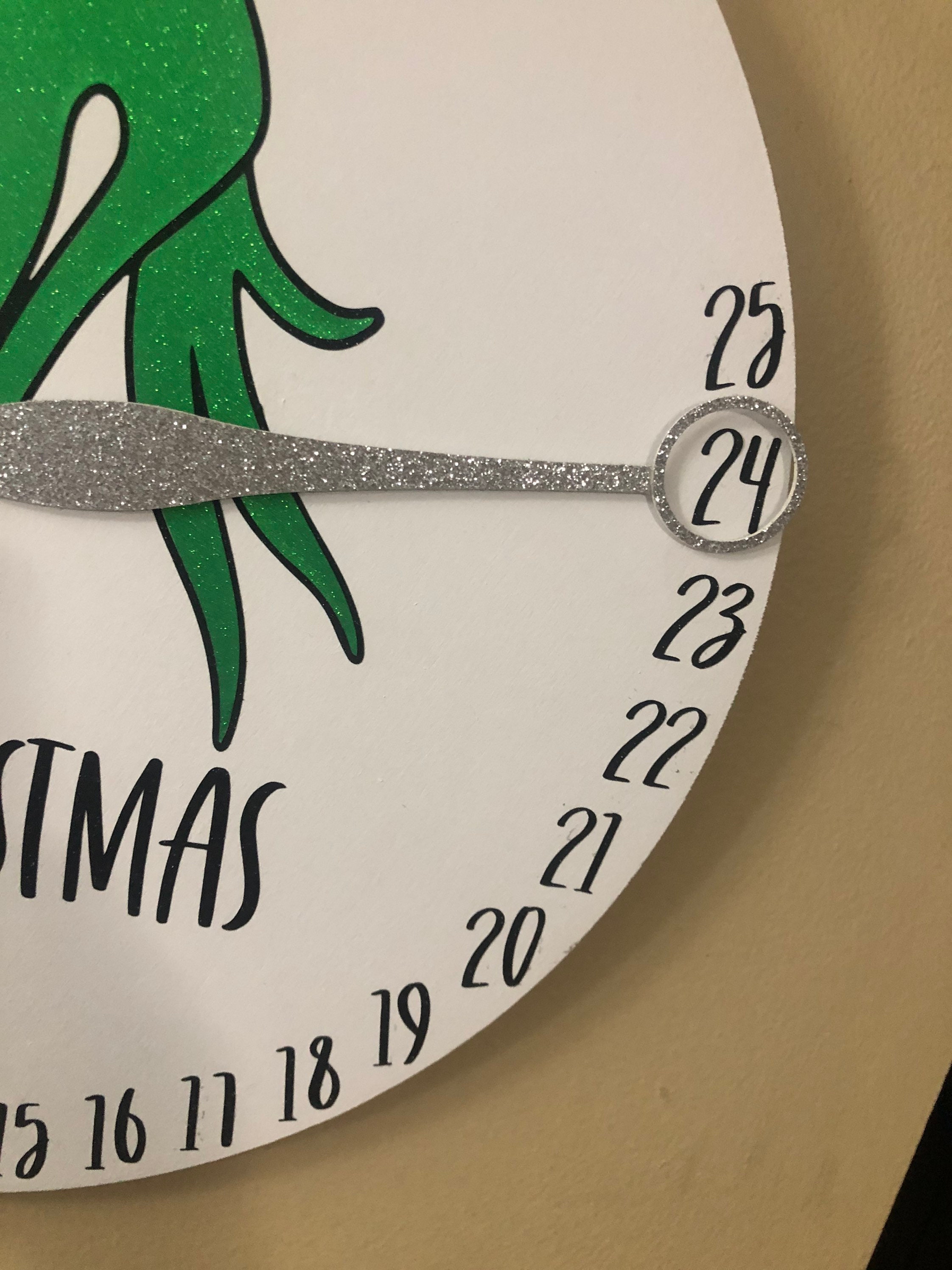 Grinch Countdown Wall Hanger - Etsy