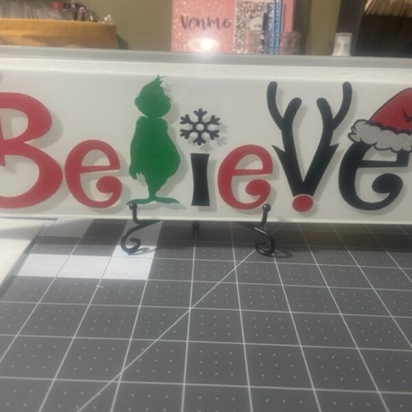 Grinch Believe Sign - Etsy