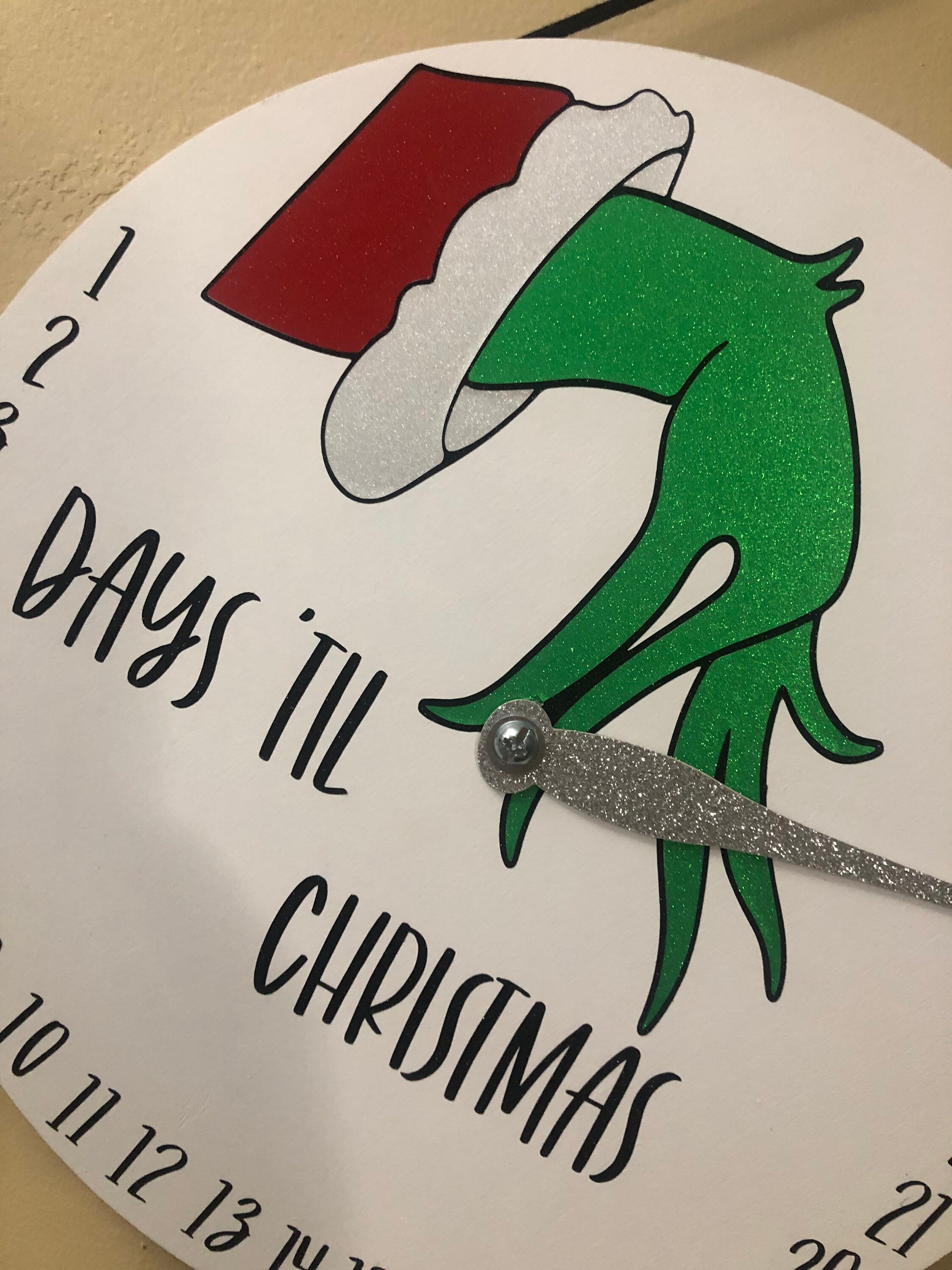 Grinch Countdown Wall Hanger - Etsy