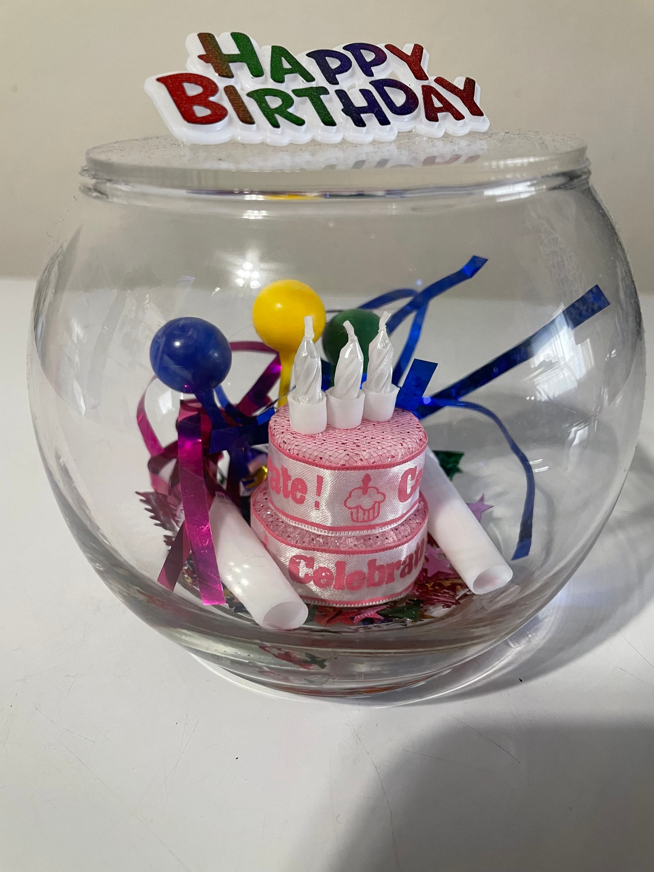 Decorative Pink Glitter Birthday Globe. - Etsy