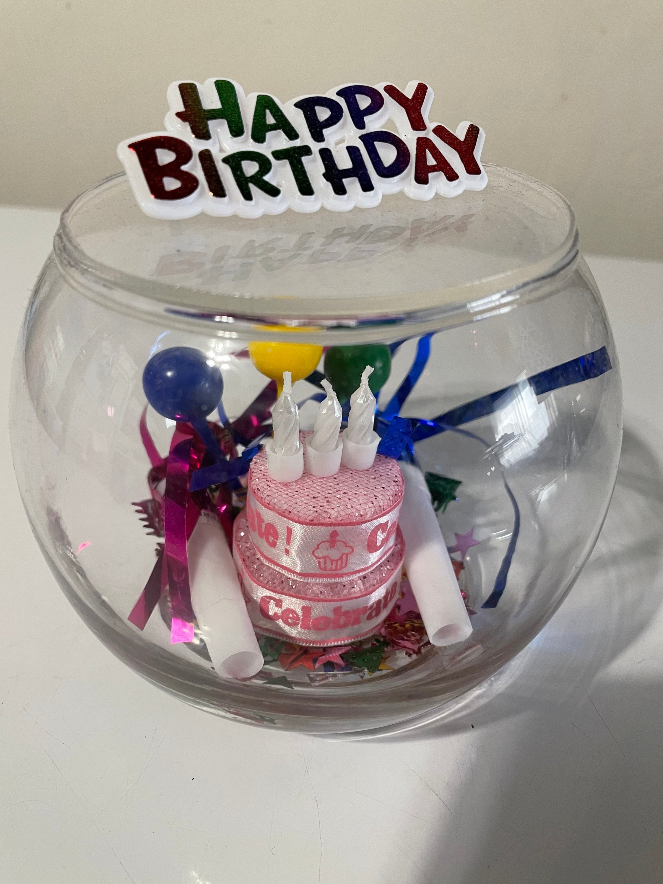 Decorative Pink Glitter Birthday Globe. - Etsy