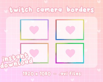 Rainbow Camera Border - Etsy