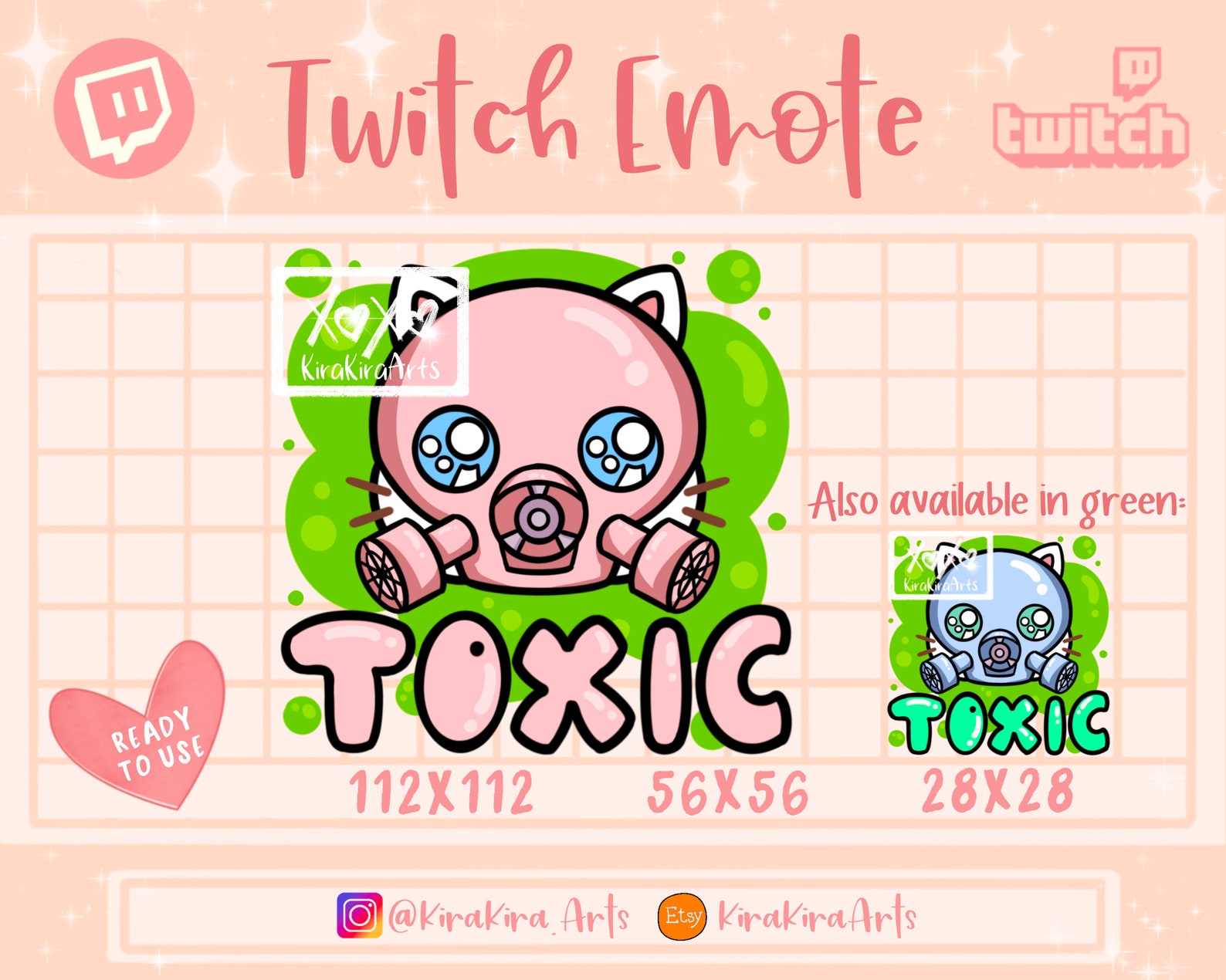 Twitch Emote Toxic Emote Discord Emote Cat Emote Kitty Emote Cute ...