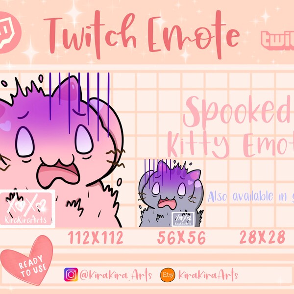 Funny Spooked Emote - Etsy
