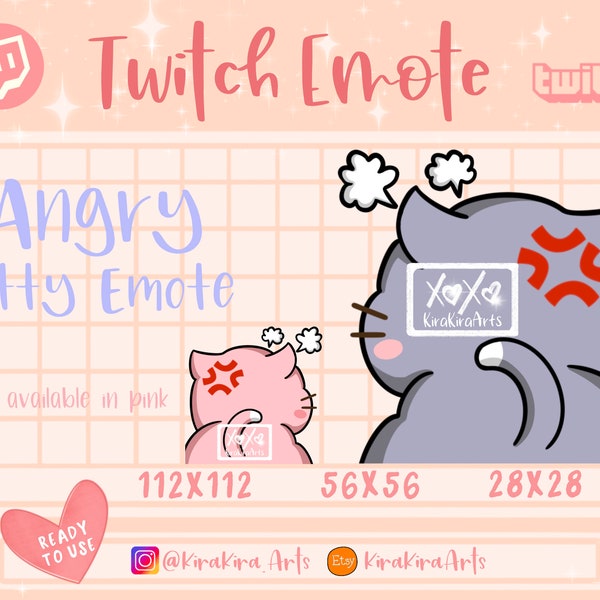 Angry Kitty - Etsy