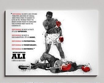 Muhammad Ali Canvas | Etsy