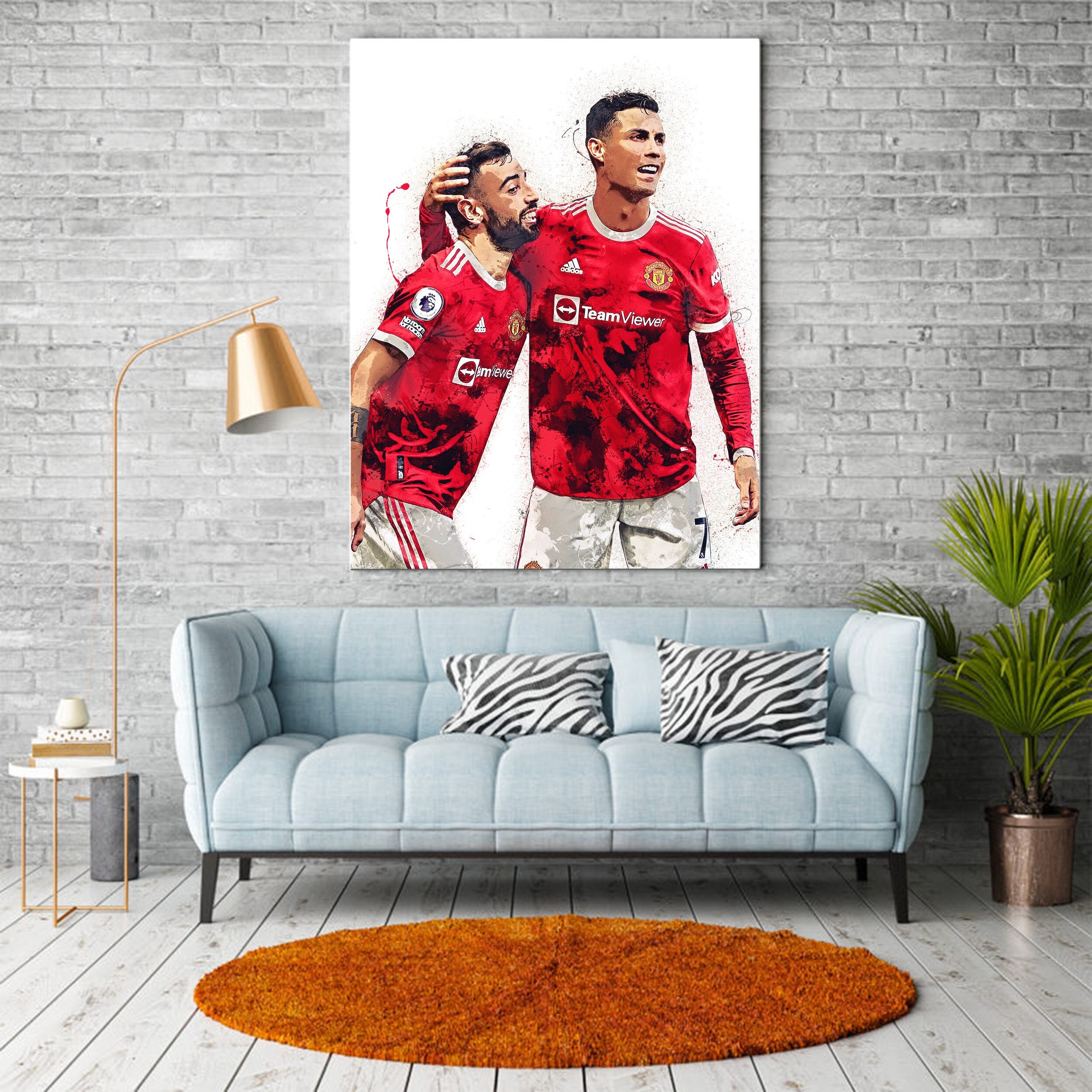 Digital Prints Kids Room Wall Decor Soccer Print Cristiano Ronaldo ...
