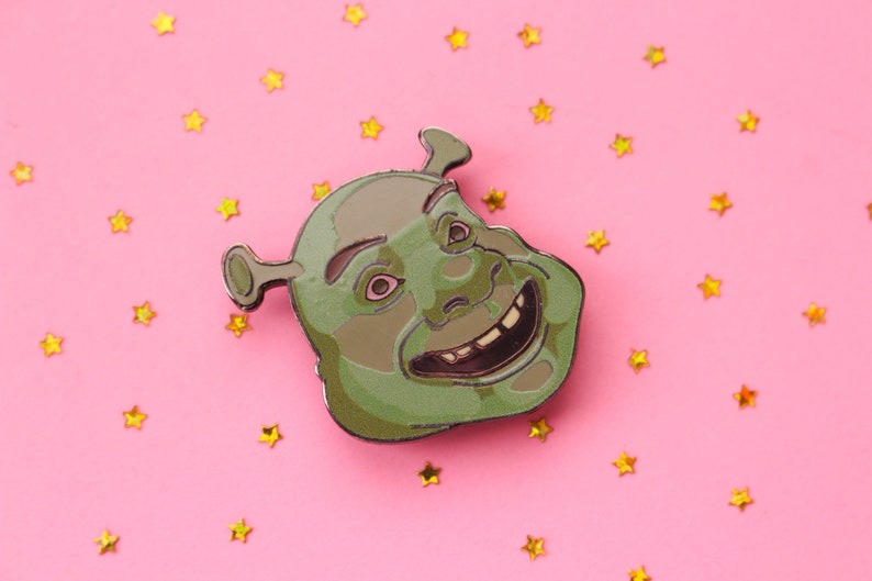 Shronk Enamel Pin Cartoon Themed Pin Quirky Pin Clothing Accessory Gift ...