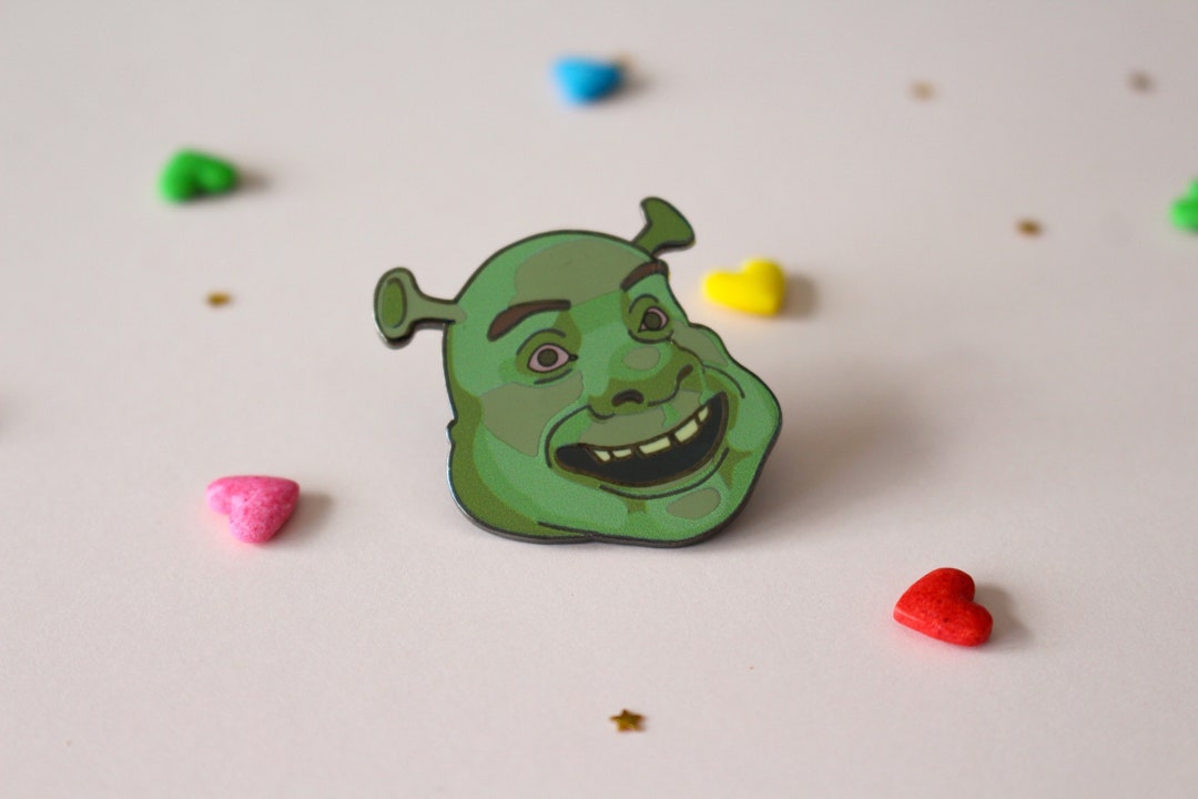Shronk Enamel Pin | Cartoon Themed Pin | Quirky Pin | Clothing ...