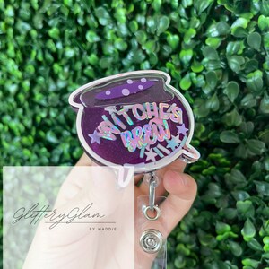 Cauldron Shaker Badge Reel for Nurses, Teachers, Medical and Office ...