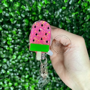 Cute Popsicle Badge Reel-summer Themed ID Holder-nurse ID Keycard ...