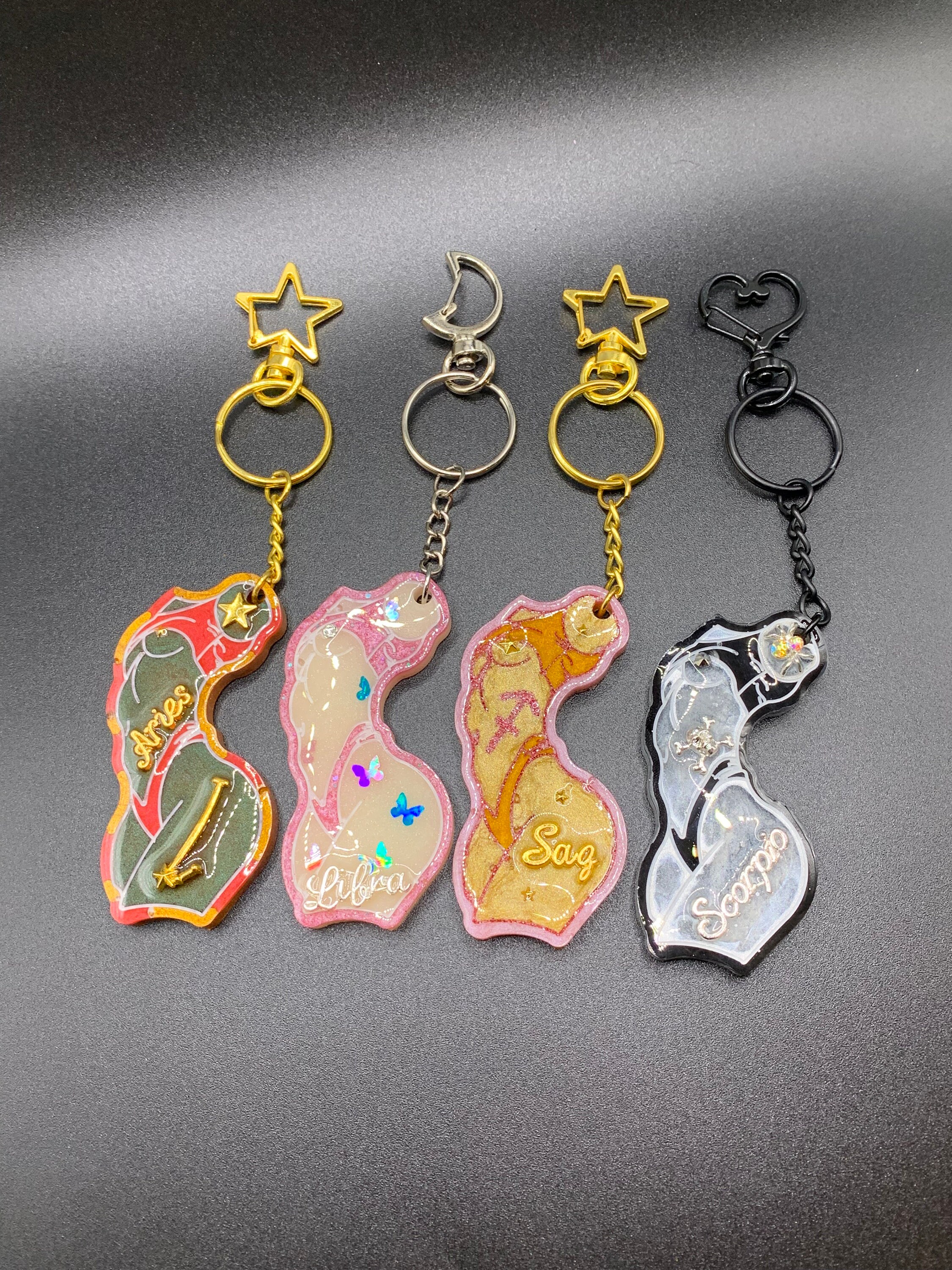Zodiac Female Curvy Sexy Body Feminist Figure Resin Keychains - Etsy