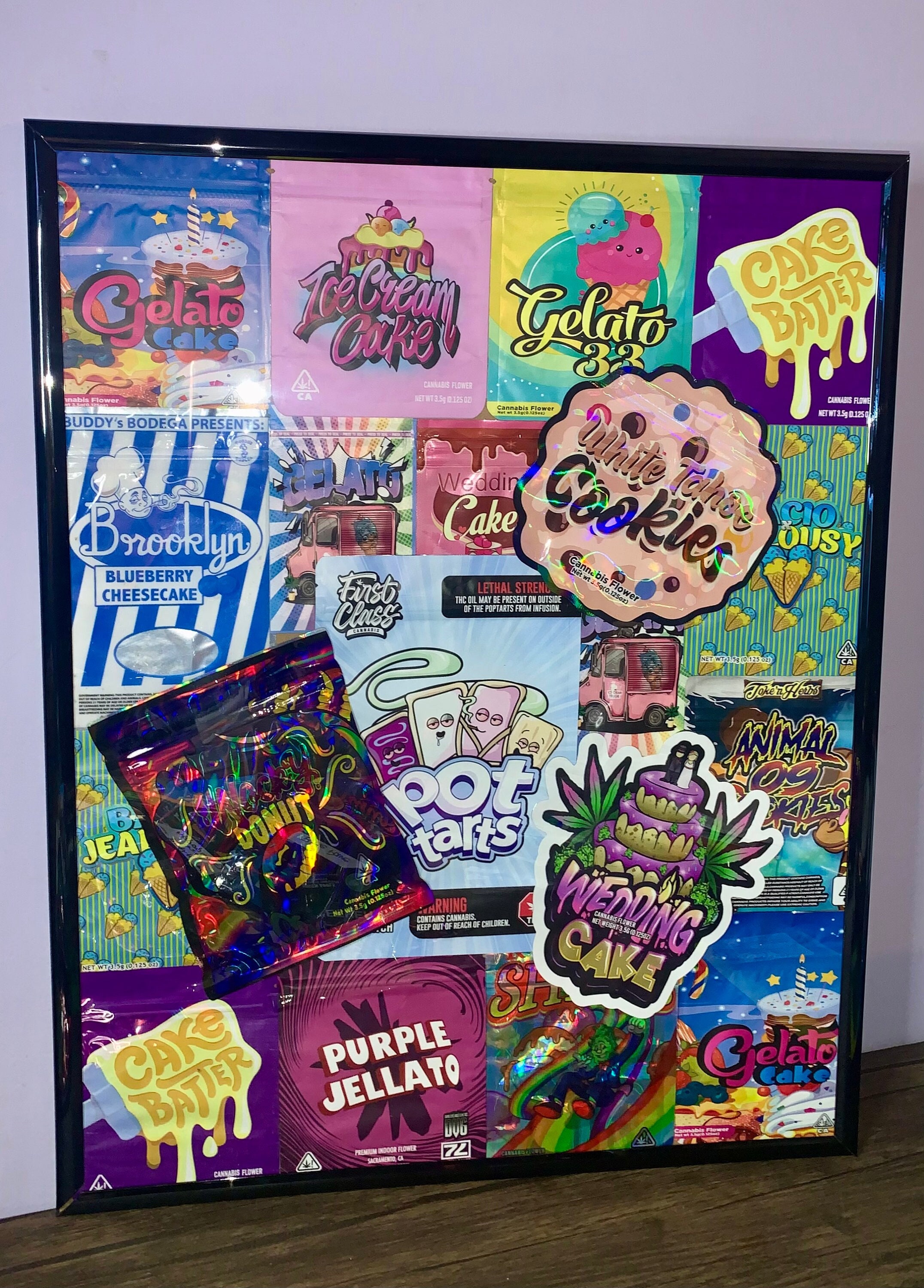 Gelato/cake Stoner Cannabis Poster - Etsy