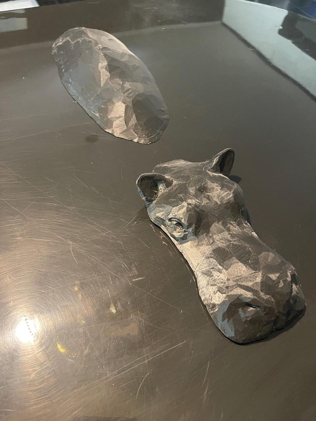 Two Piece Hippo in Water Decor Table Centerpiece 3D Print File STL ...