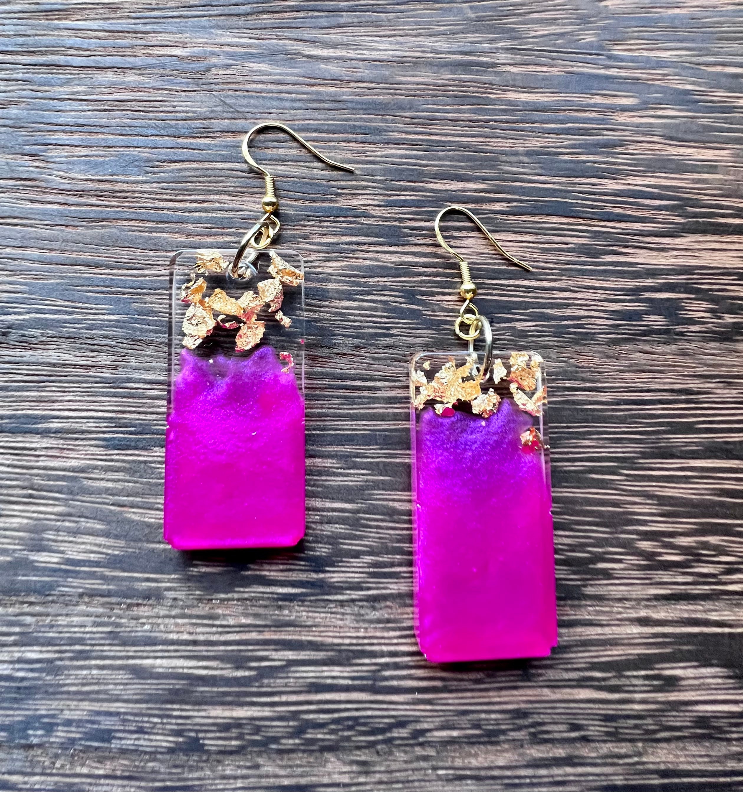 Resin Earrings - Etsy