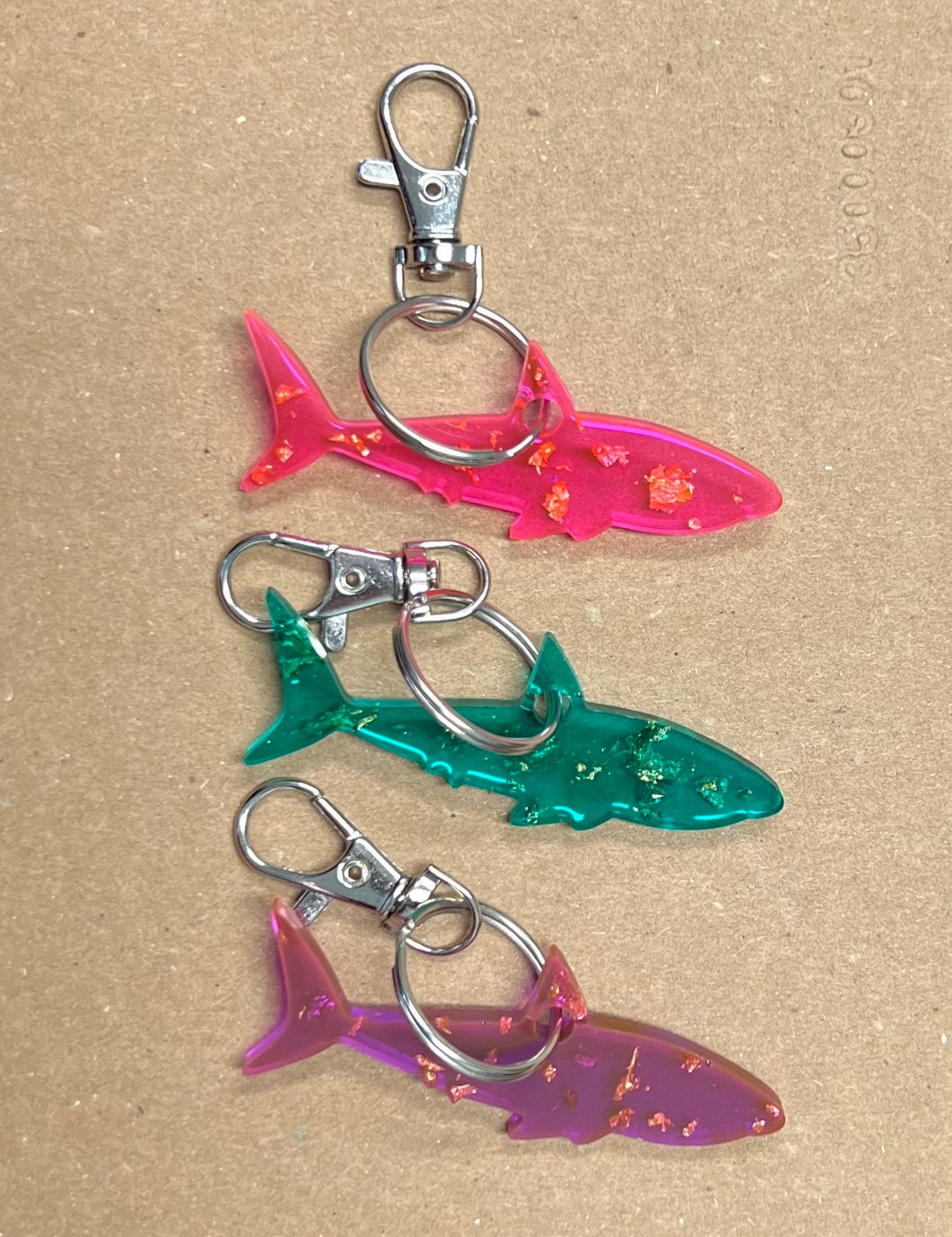 Shark Keychain - Etsy