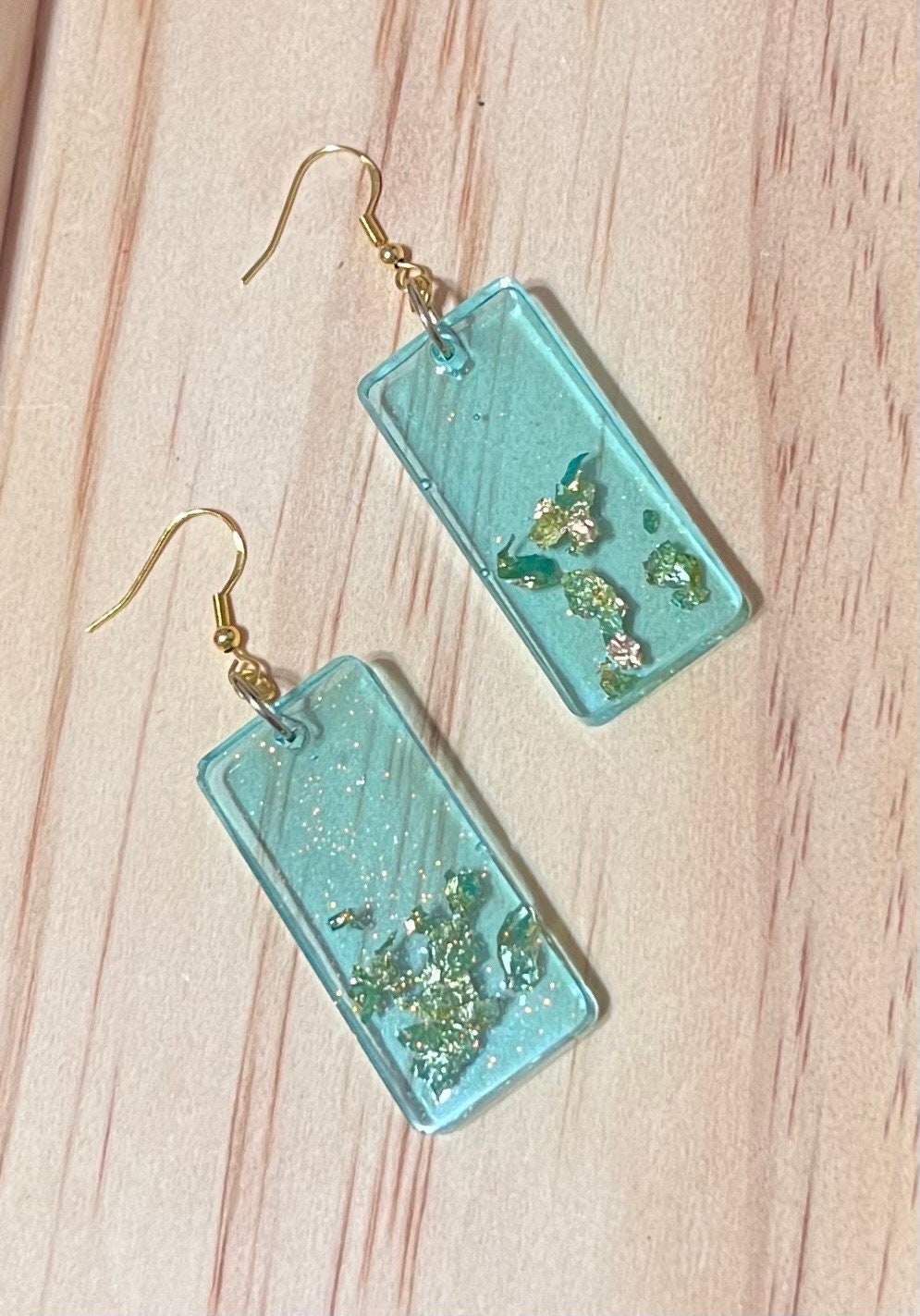 Resin Earrings - Etsy