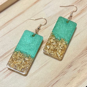 Resin Earrings - Etsy