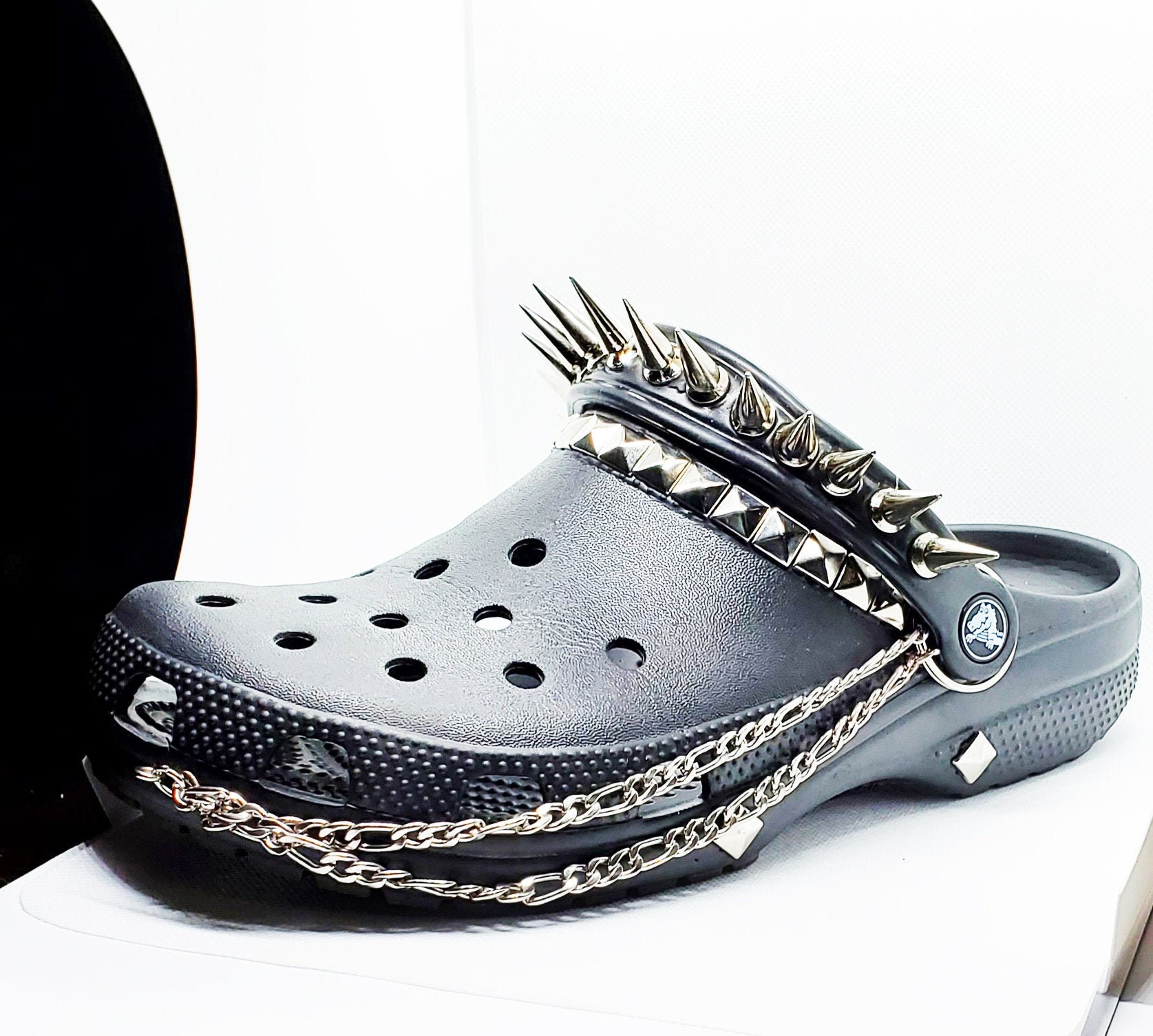 Classic Punk Goth Crocs Handmade Custom SpikesStuds Custom | Etsy