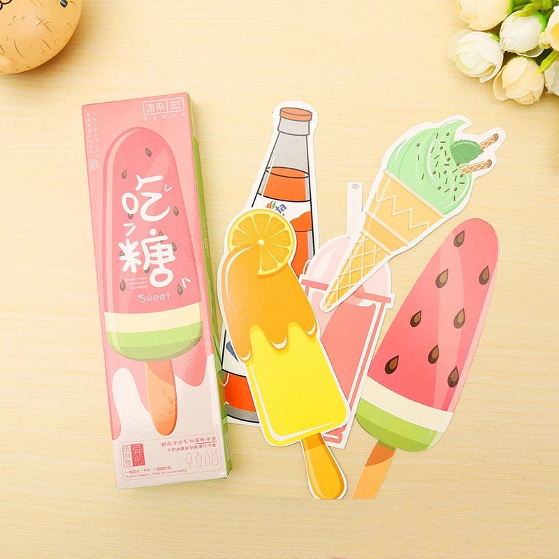 30 Pcs/pack Novelty Cute Ice Cream Style Bookmark - Etsy