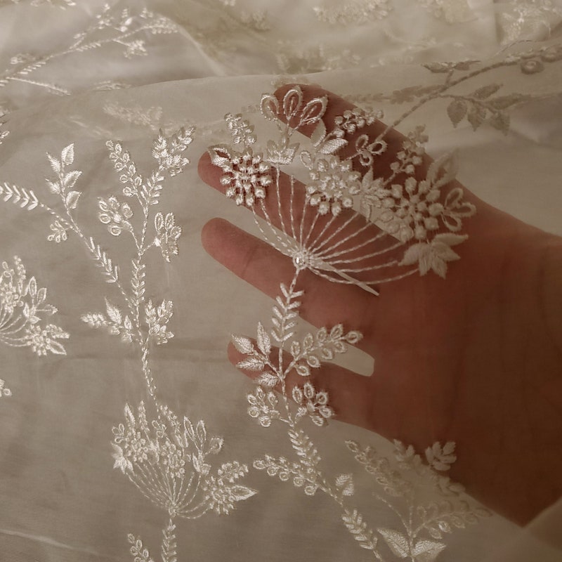 Embroidered Organza - Etsy