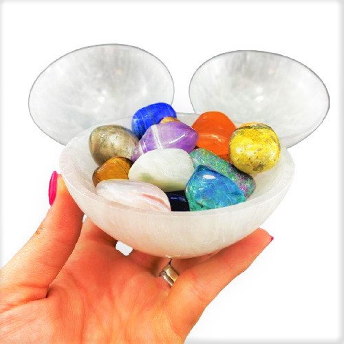 Pure Selenite Bowl Gemstone and Crystal Charging Bowl Reiki - Etsy UK