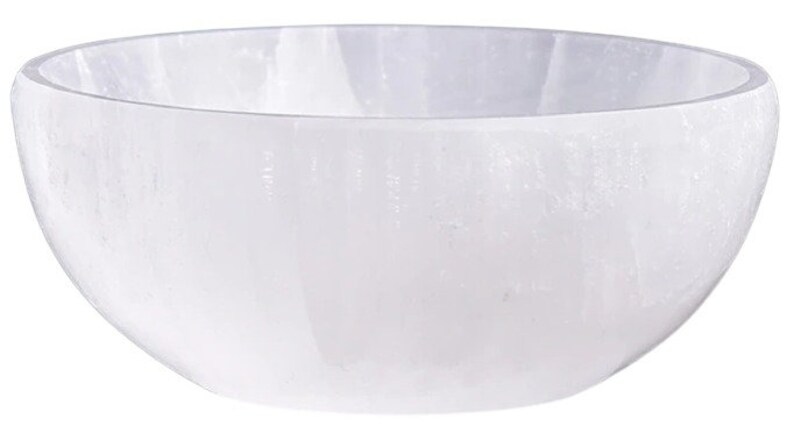 Pure Selenite Bowl Gemstone and Crystal Charging Bowl Reiki - Etsy UK