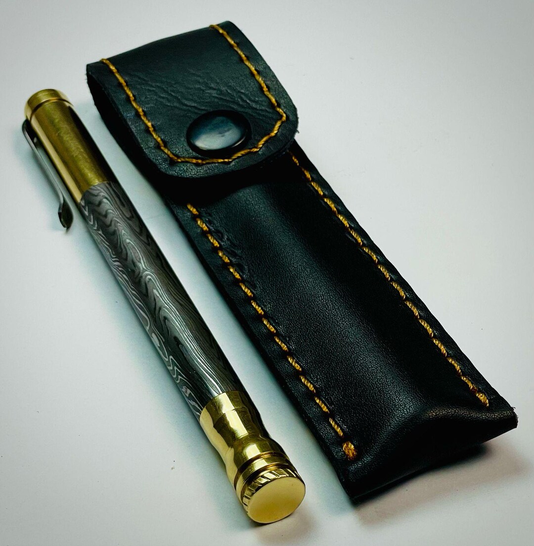 Damascus Steel Pen, Handmade Pen, Damascus Steel Pocket Clipper ...