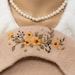 Chic Wool Beige Beret Adorned With Hand-stitched Cute Floral Design ...
