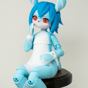 3D Printed BJD Furry Genshin Impact Melusine Inspired Doll 23cm 1/6 ...