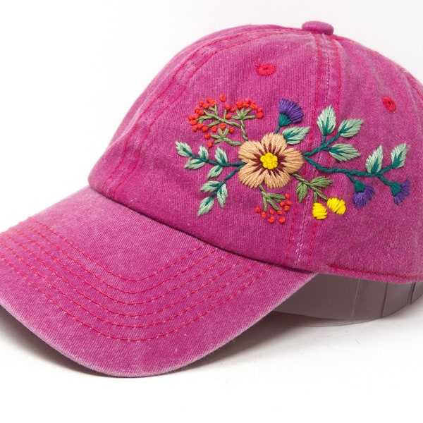 Flower Baseball Cap - Etsy