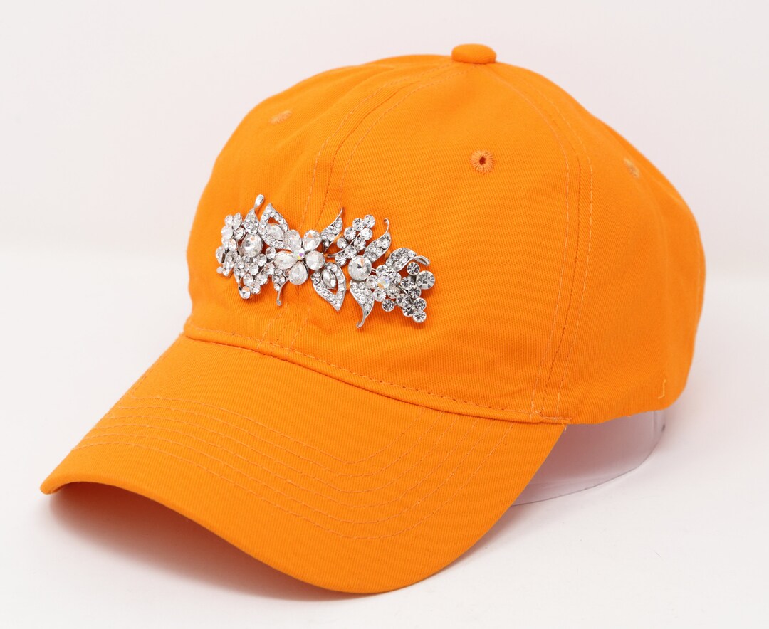 Unique Blink Blink Flower Decorated Cotton Baseball Cap, Women's Summer ...