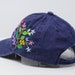 Wash Cotton Baseball Cap Hand Embroidered Flower Hat Curved - Etsy