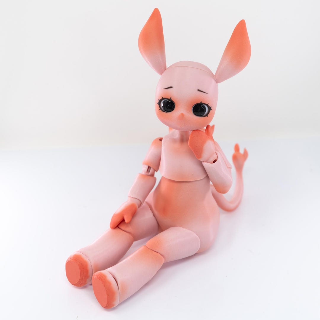 3D Printed BJD Genshin Impact Melusine Art Doll 23cm Hand Painted in ...